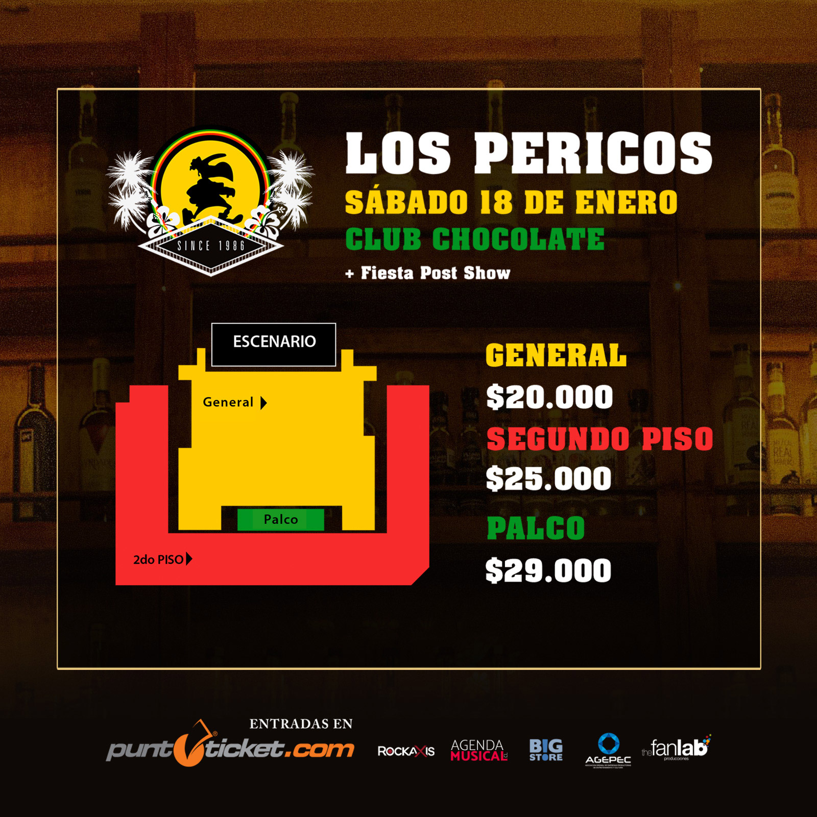 Panorama: Los Pericos se presentarán el 18 de enero de Club Chocolate ...