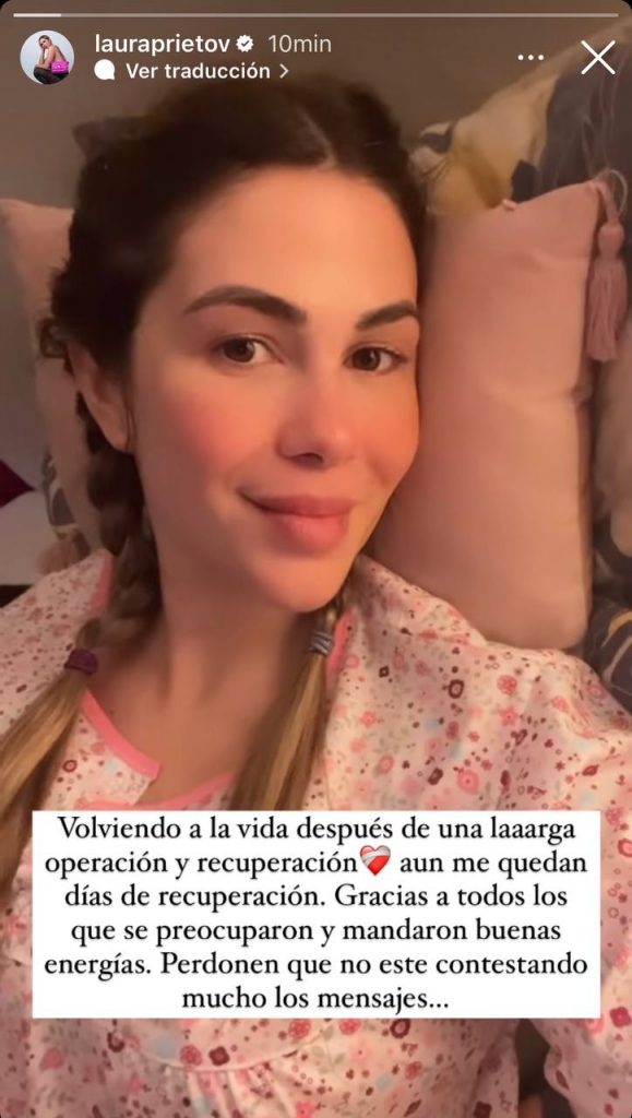 Entregan detalles del estado de Laura Prieto tras cirugía estética ...