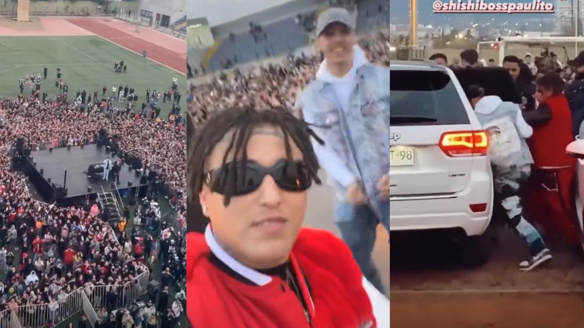 Pailita y Pablo Chill-E huyen tras llegar en helicóptero a grabación de ...