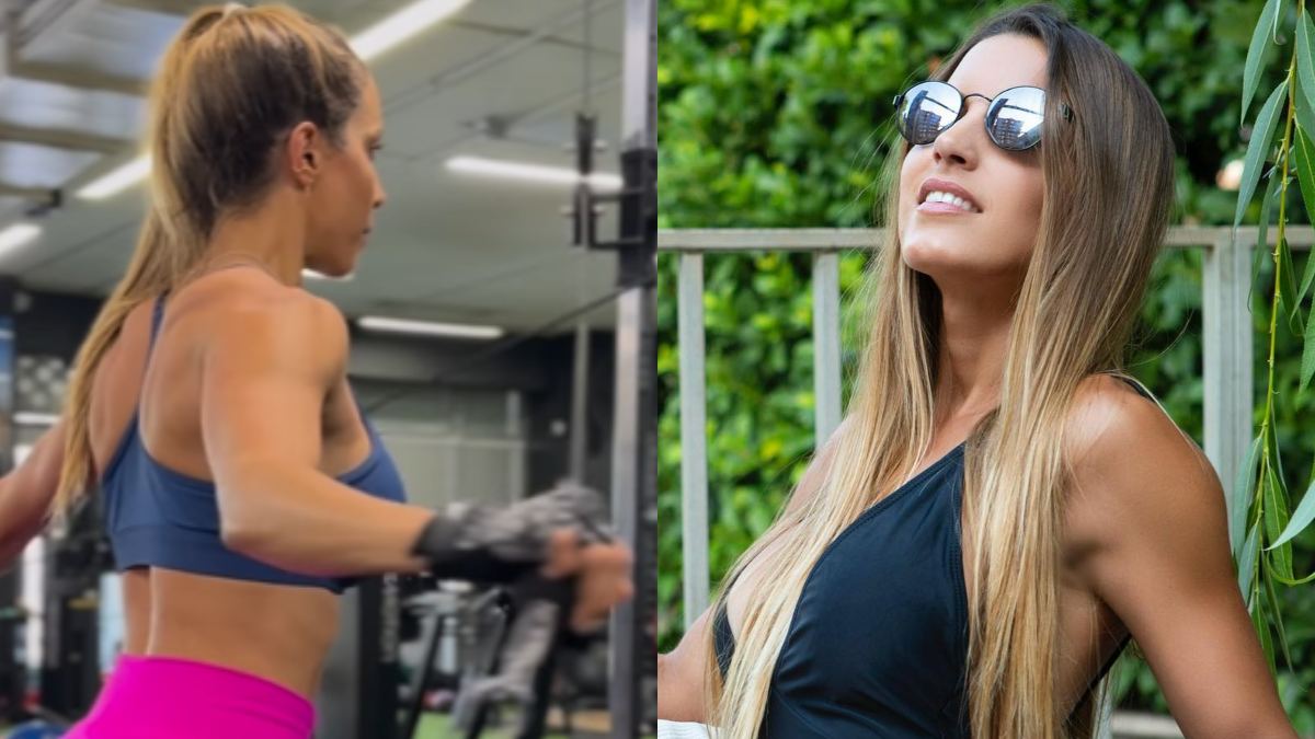 "Hermosas curvas": Lucila Vit saca aplausos con jugada rutina de ejercicios — RadioActiva 92.5