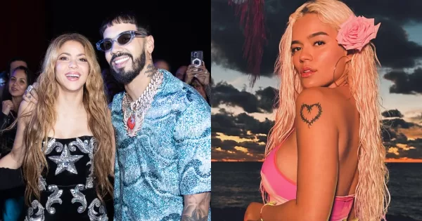 Los fans de Karol G se fueron sobre Shakira tras reunirse con Anuel AA ...